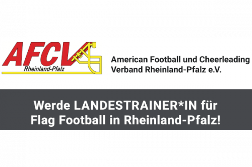 Werde LANDESTRAINER*IN für Flag Football in Rheinland-Pfalz! - AFCV RLP